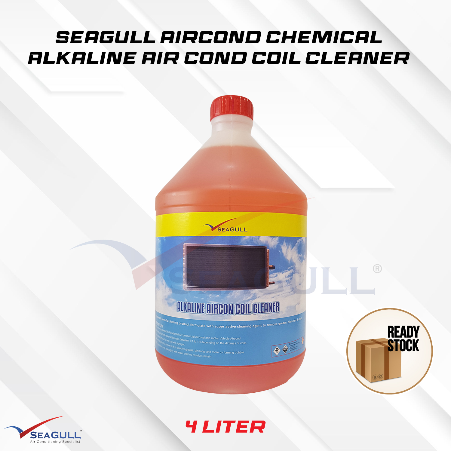 Small Ac Unit Aircon Coil Cleaner Alkaline Concentrated Fast Acting Nu ...