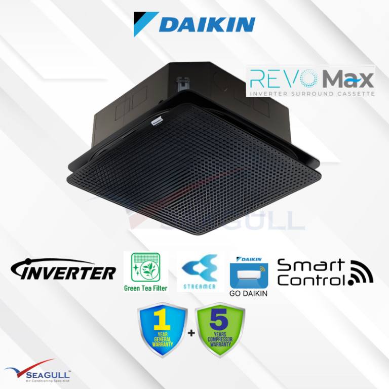 Daikin REVO Max Black Premium Ceiling Cassette FCFG50A Inverter R32 2 ...
